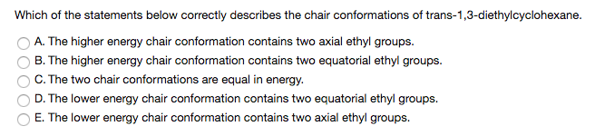 Solved Which of the statements below correctly describes the | Chegg.com