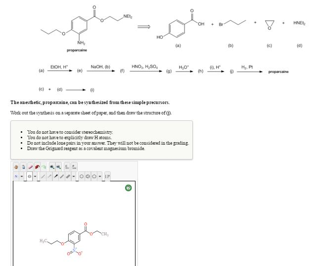 Solved Work out the synthesis on a separate sheet of paper, | Chegg.com
