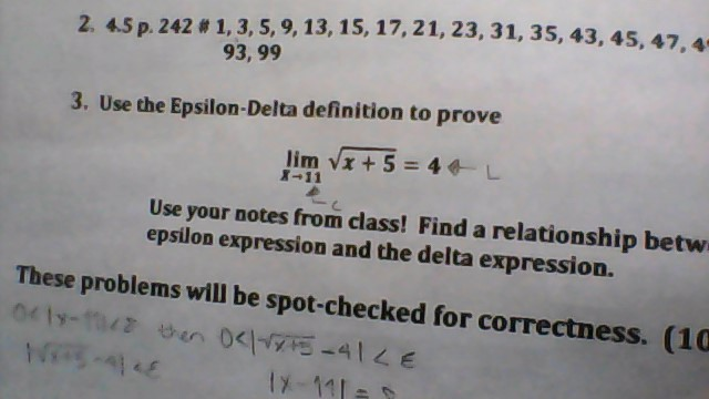 Solved Use the Epsilon Delta definition to prove lim_x | Chegg.com