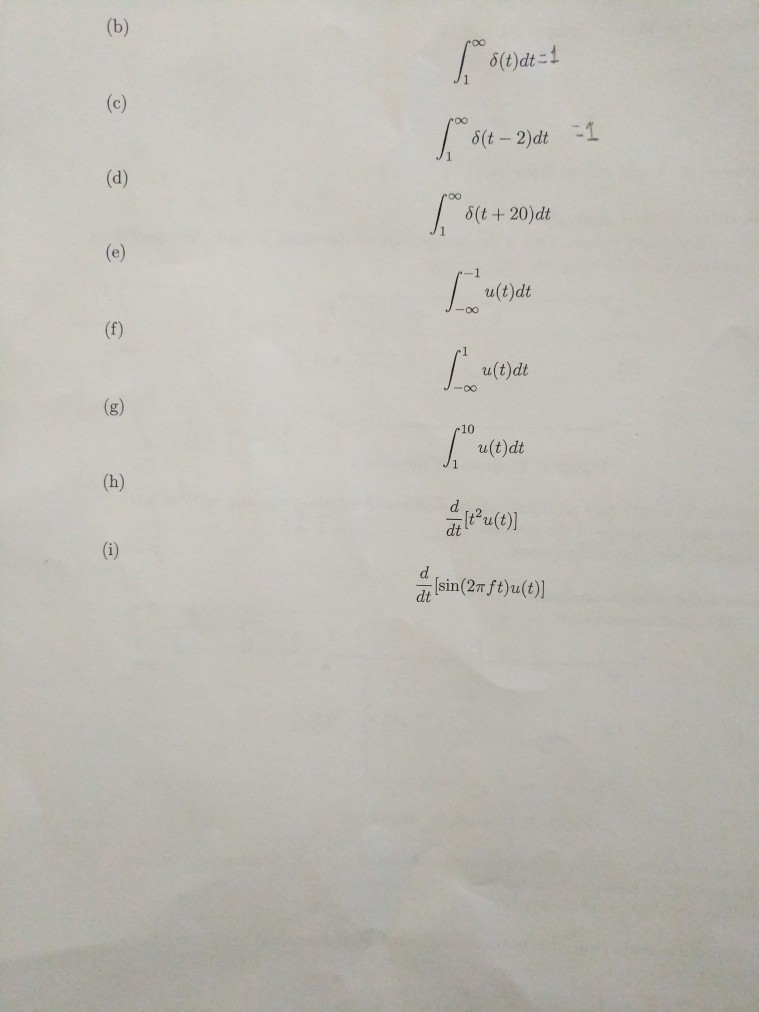 Solved Pdise Esponse Of The System Singularity Functions