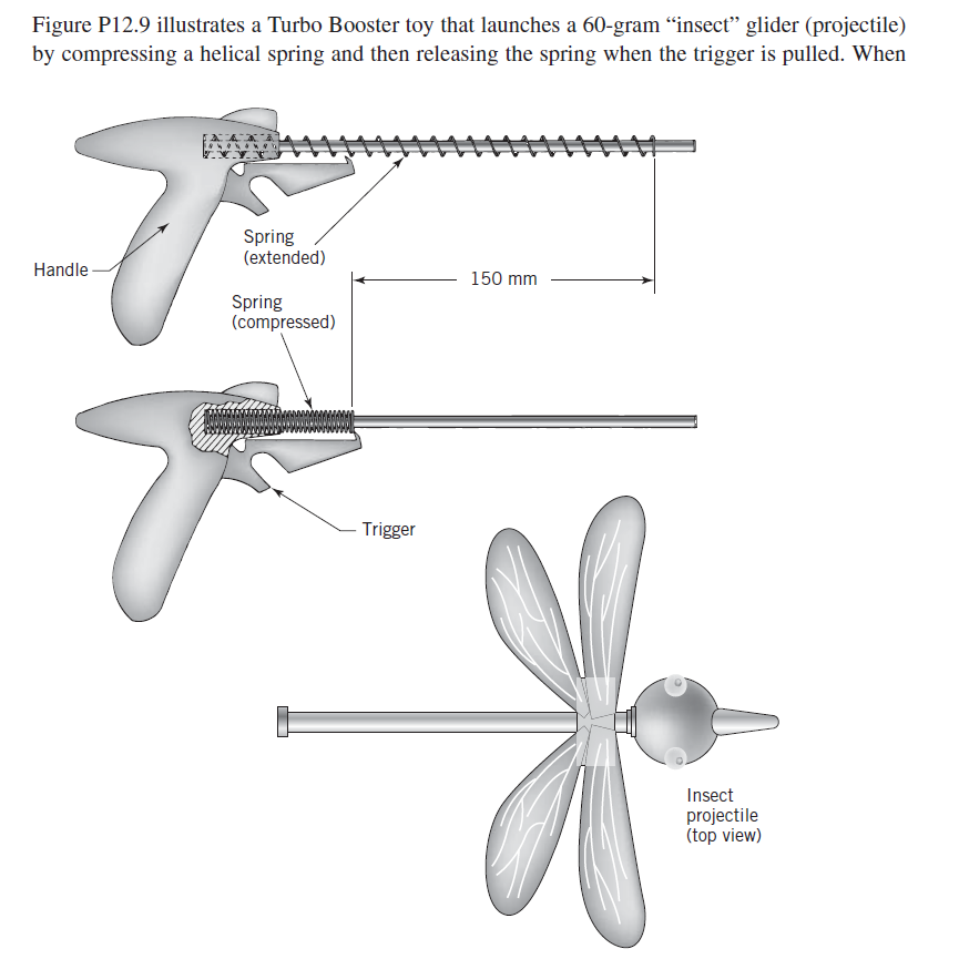 Solved Figure P12.9 illustrates a Turbo Booster toy that | Chegg.com