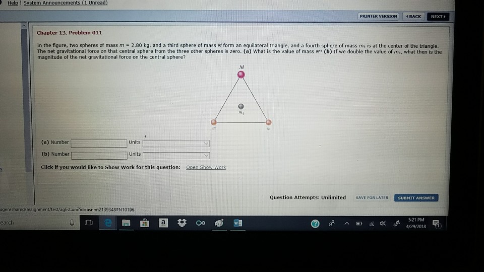 Solved Help I PRINTER VERSIONBACK NEXT Chapter 13, Problem | Chegg.com