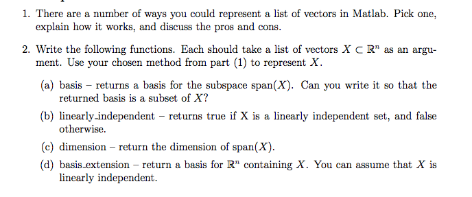 Solved There are a number of ways you could represent a list | Chegg.com