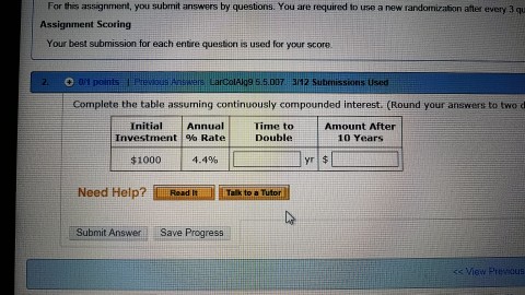 Solved Complete the table assuming continuously compounded | Chegg.com