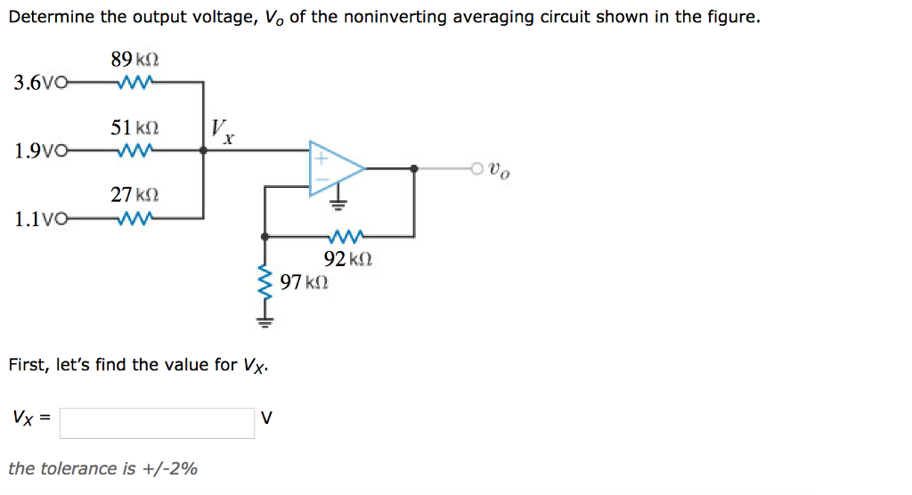 Solved Determine the output voltage, V_0 of the noninverting | Chegg.com