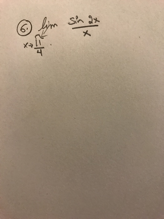 Solved Find the limit analytically lim_x rightarrow pi/4. | Chegg.com