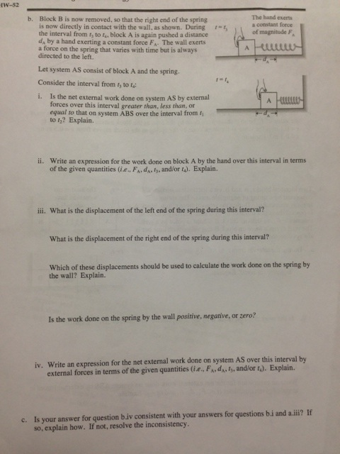 Solved Two identical blocks a and b, on a frictionless | Chegg.com