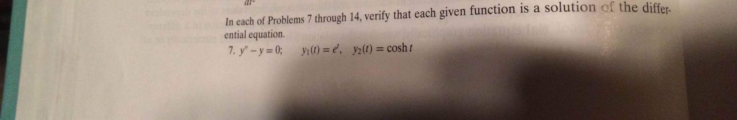Solved In each problem 7 through 14, verify that each given | Chegg.com