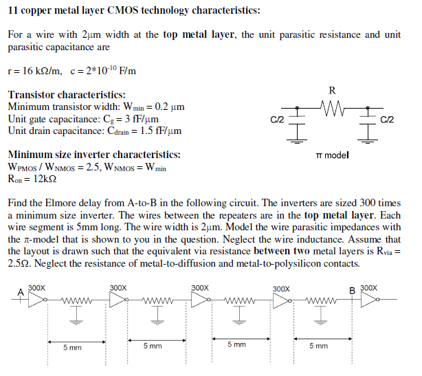Solved 11 copper metal layer CMOS technology | Chegg.com