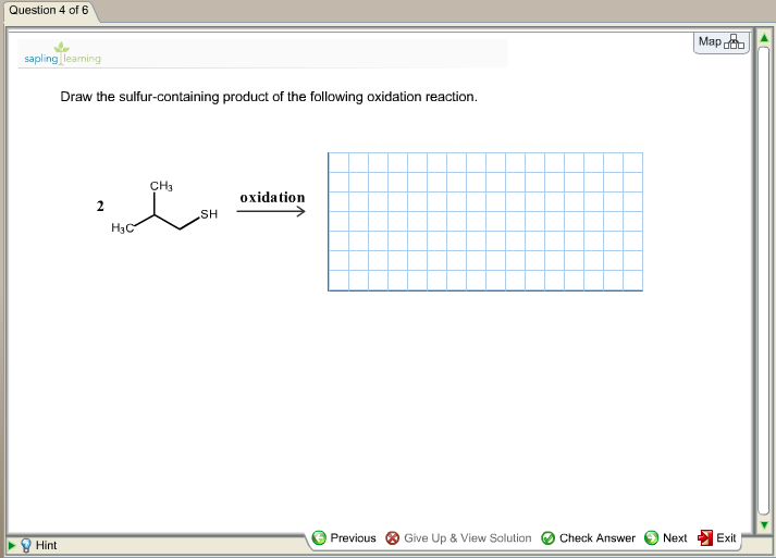 Solved Draw the sulfur-containing product of the following | Chegg.com