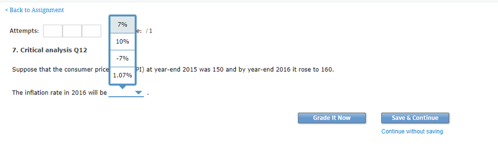 Solved Back to Assignment 7% Attempts: 7. Critical analysis | Chegg.com