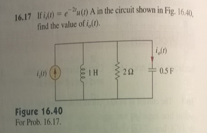 Solved If is(t) = e-2t u(t) A in the circuit shown in Fig. | Chegg.com