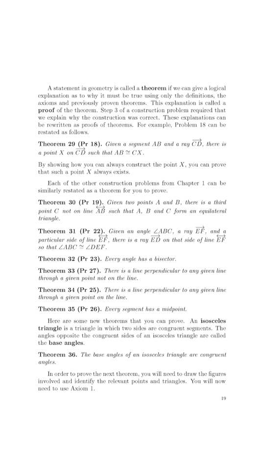 Solved: PROOF QUESTION: (GEOMETRY PROOF) Solve Theorem 46 ... | Chegg.com