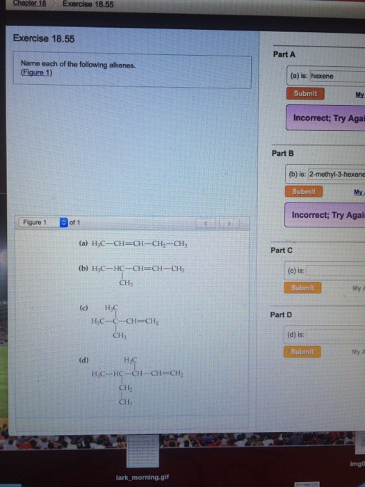 Solved Name each of the following alkenes. | Chegg.com Solved Name each of the following alkenes. | Chegg.com