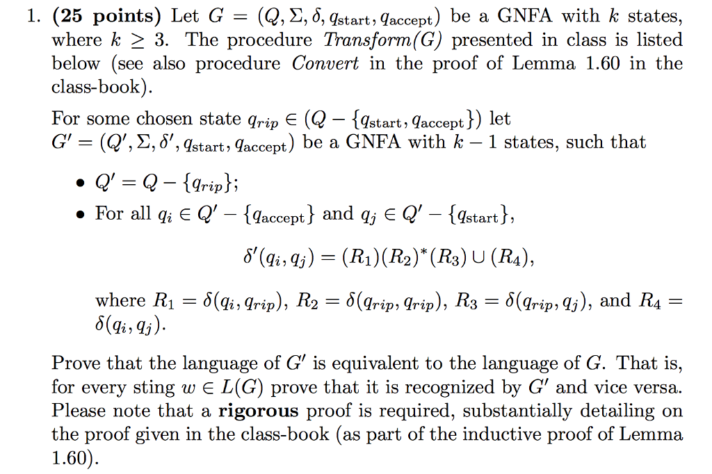 Let G = (Q, sigma, delta, q_start, q_accept) be a | Chegg.com