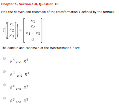 Solved Chapter 1, Section 1.8, Question 10 Find the domain | Chegg.com