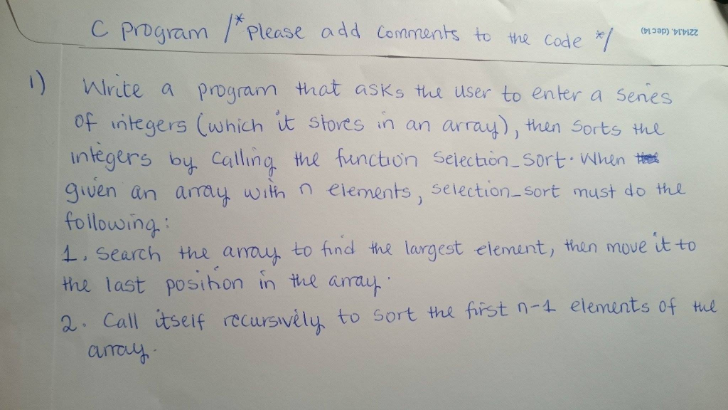 Solved Write a program that asks the user to enter a series | Chegg.com