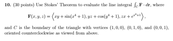 Solved Use Stokes' Theorem to evaluate the line integral | Chegg.com