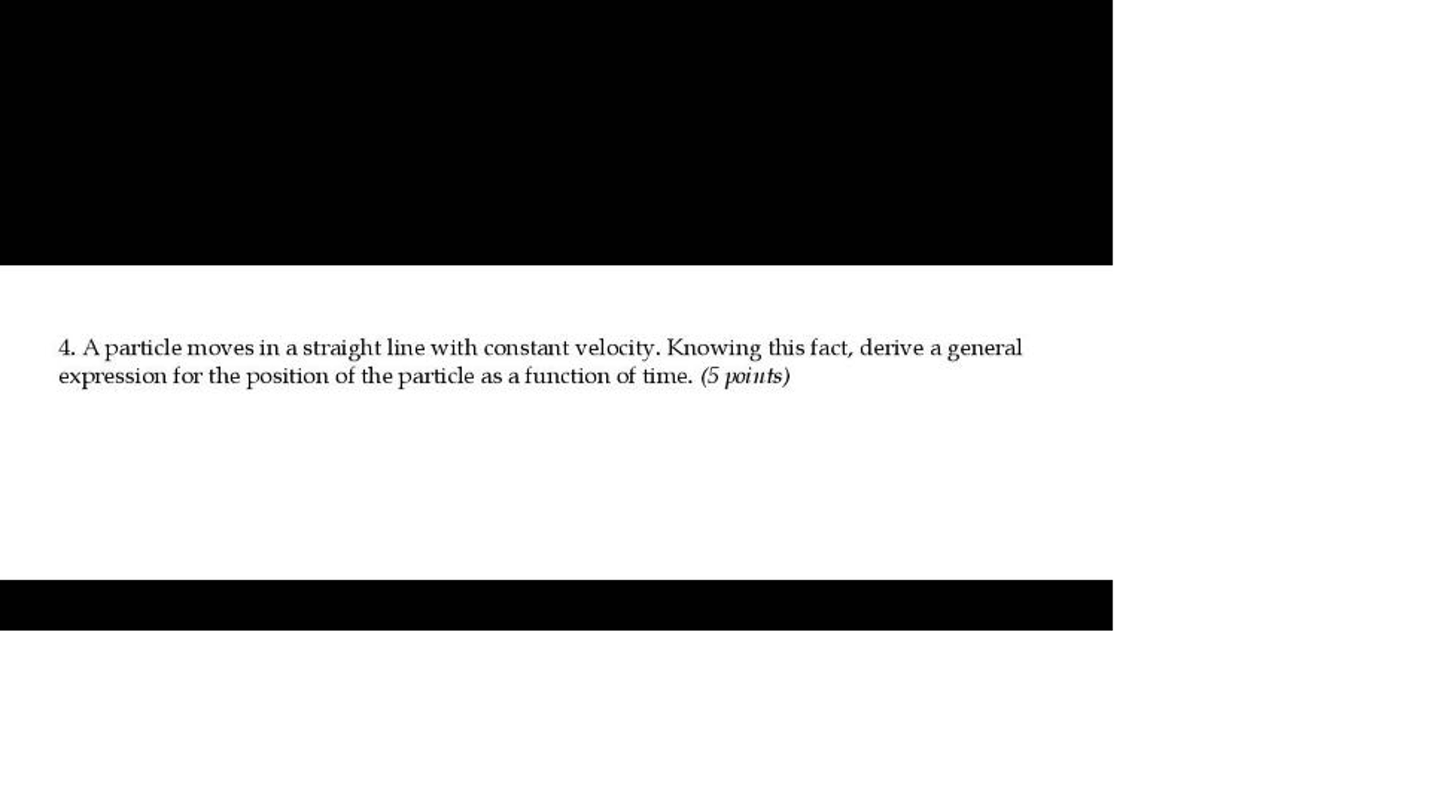 Solved A particle moves in a straight line with constant | Chegg.com