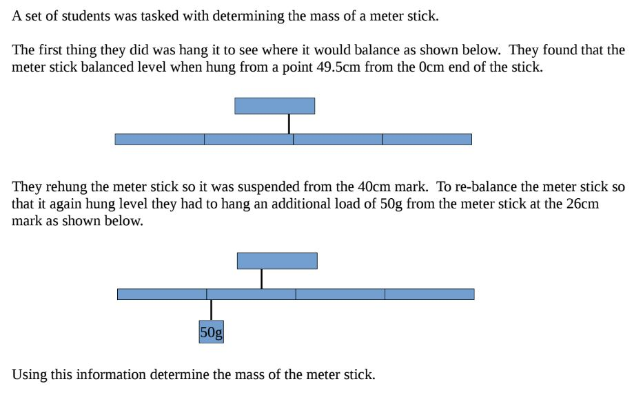 Solved A set of students was tasked with determining the | Chegg.com