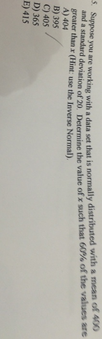 Solved Suppose you arc working with a data set that is | Chegg.com