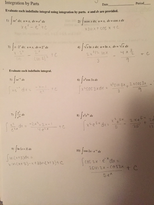 Solved Evaluate each indefinite integral using integration | Chegg.com