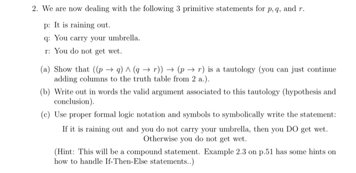 Solved We are now dealing with the following 3 primitive | Chegg.com