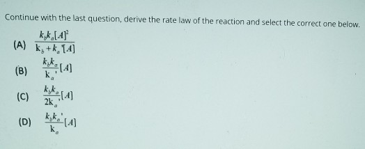 Solved The effective rate constant for a gaseous reaction | Chegg.com