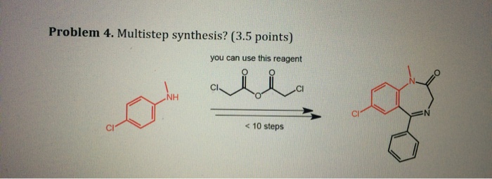 Solved Multistep synthesis? (3.5 points) | Chegg.com