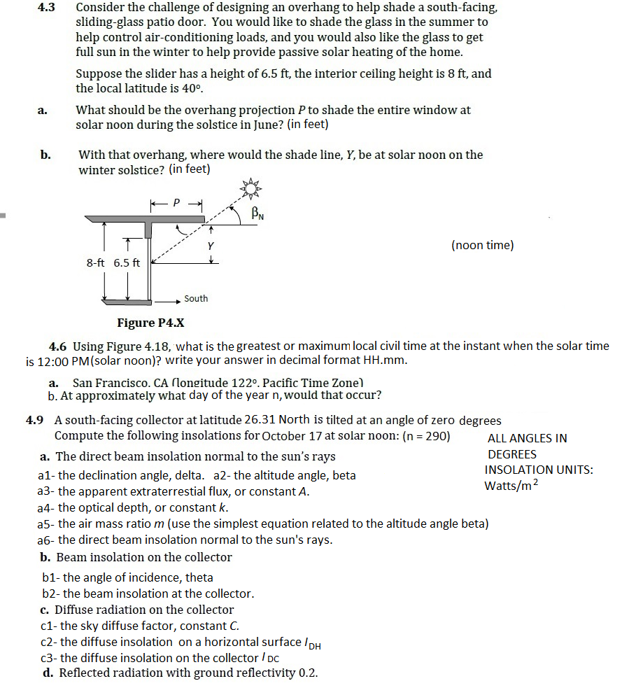 4.3 Consider the challenge of designing an overhang | Chegg.com