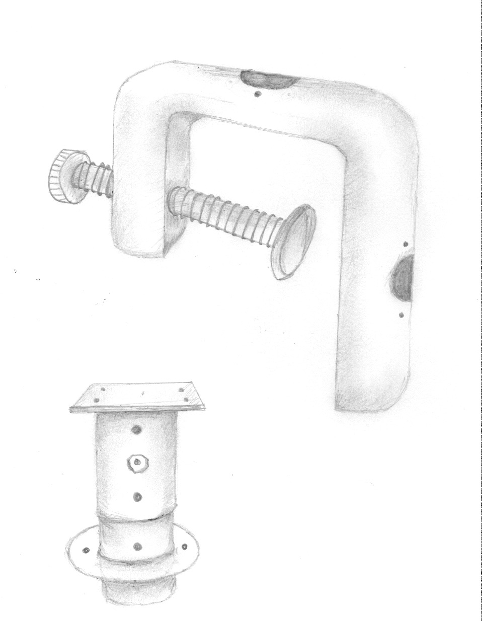 Designing a C Clamp. How would you determine the | Chegg.com
