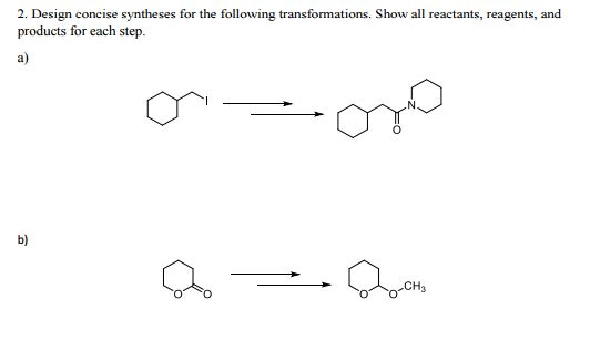 Solved Design concise syntheses for the following | Chegg.com