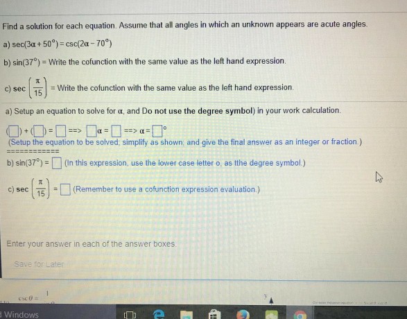 Solved Find a solution for each equation. Assume that all | Chegg.com