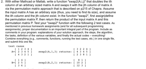 Solved With either Mathcad or Matlab. write a function | Chegg.com