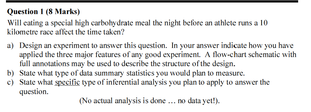Solved Question 1 (8 Marks) Will eating a special high | Chegg.com Solved Question 1 (8 Marks) Will eating a special high | Chegg.com