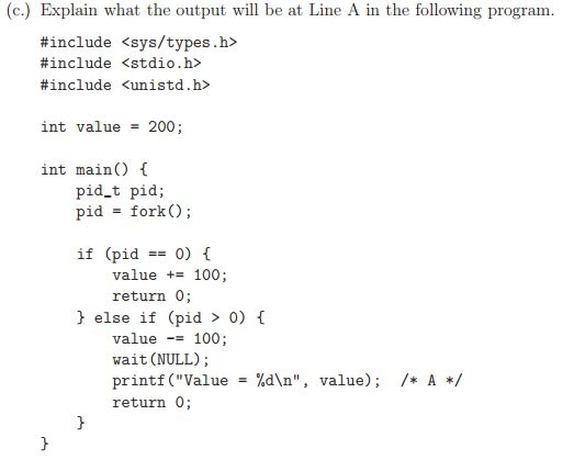 Solved Explain what the output will be at Line A in the | Chegg.com