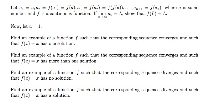 Solved Let a1 = a,a2 = | Chegg.com