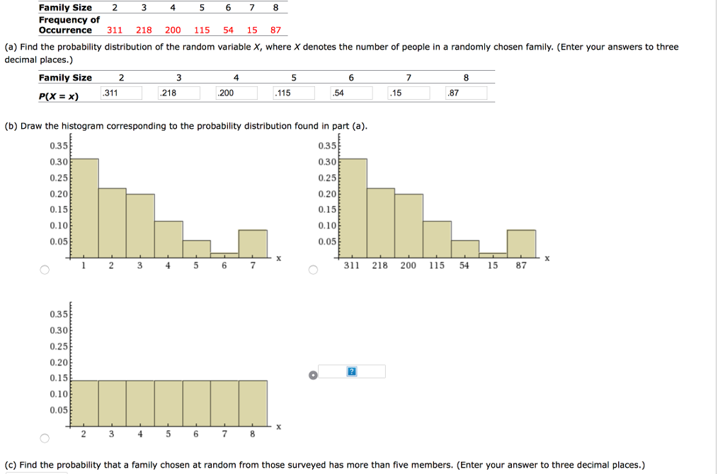 Solved Find the probability distribution of the random | Chegg.com