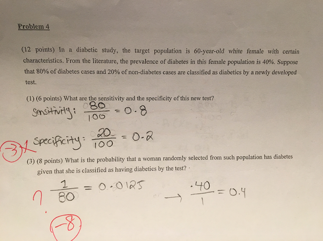 Solved Problem 4 (12 points) In a diabetic study, the target | Chegg.com