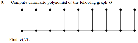 Solved Compute chromatic polynomial of the following graph G | Chegg.com