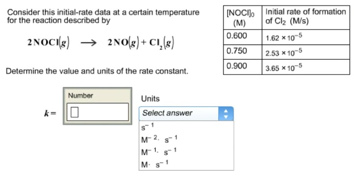 Solved Consider this initial-rate data at a certain | Chegg.com Solved Consider this initial-rate data at a certain | Chegg.com