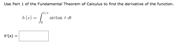 Solved Use Part 1 of the Fundamental Theorem of Calculus to | Chegg.com