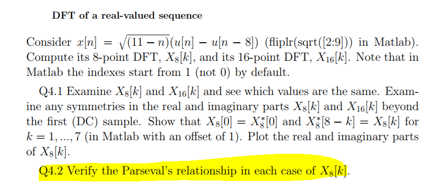Solved: Please, Provide The Matlab Code To Verify The Pars... | Chegg.com