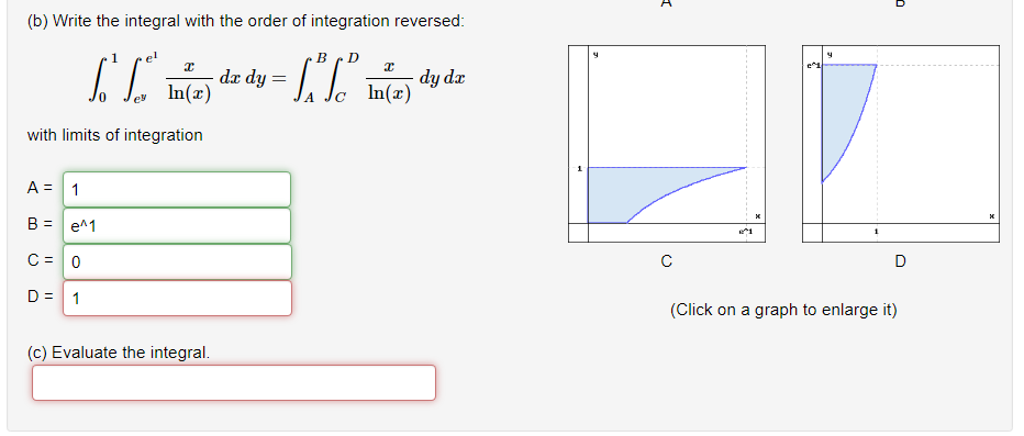 Solved Write The Integral With The Order Of Integration