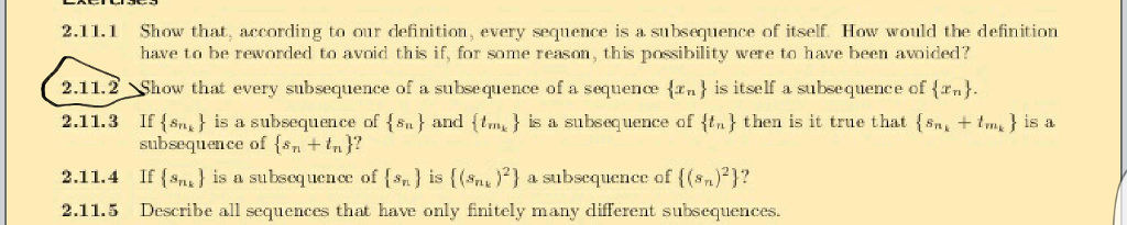 Show that, according to our definition every sequence | Chegg.com