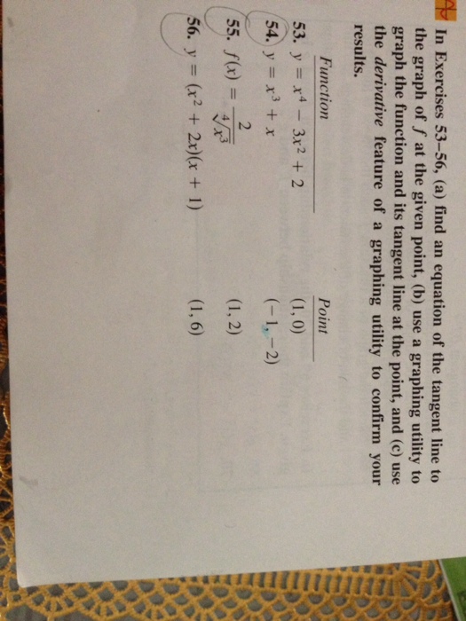 Solved In Exercises 53-56, (a) find an equation of the | Chegg.com
