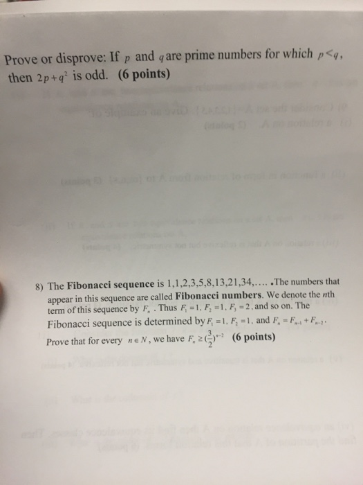 Solved Prove or disprove: If p and q are prime numbers for | Chegg.com