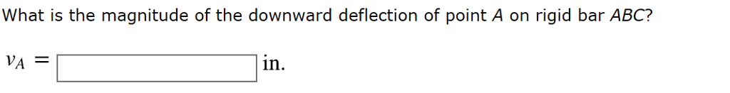 Solved Determine the magnitude of the downward deflection of | Chegg.com