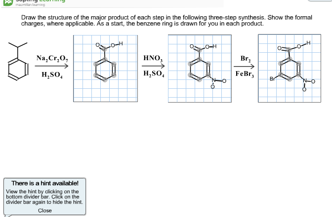Draw The Structure Of The Product Of Each Step In The Following Three ...