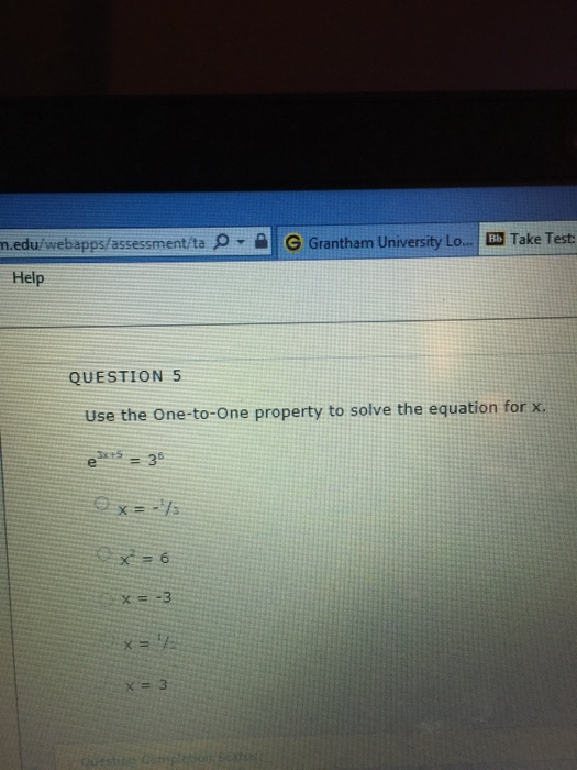 Solved Use the one-to-one property to solve the equation for | Chegg.com